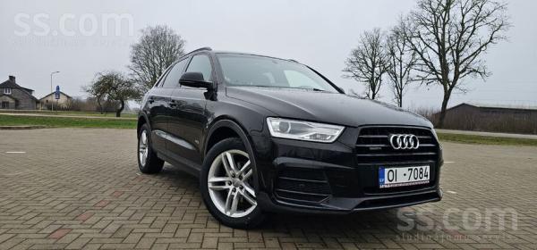 Black Audi Q3 2016 in Cesis, with an engine capacity of 2.00 L and mileage of 170 thousand km for 16450 €, photo 2 on AUTOMOTO.COM.LV