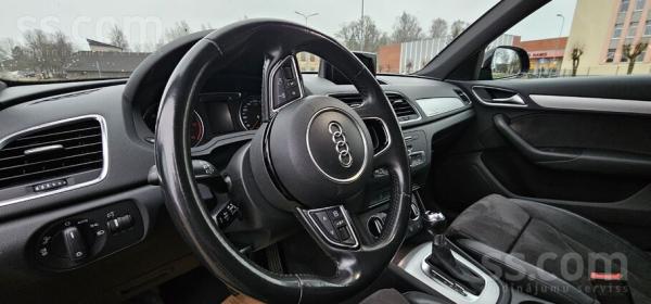 Black Audi Q3 2016 in Cesis, with an engine capacity of 2.00 L and mileage of 170 thousand km for 16450 €, photo 5 on AUTOMOTO.COM.LV