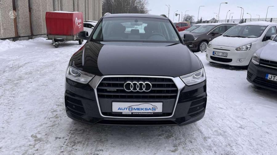 Black Audi Q3 2016 in Klaipeda, with an engine capacity of 1.98 L and mileage of 160 thousand km for 15800 €, photo 2 on AUTOMOTO.COM.LV