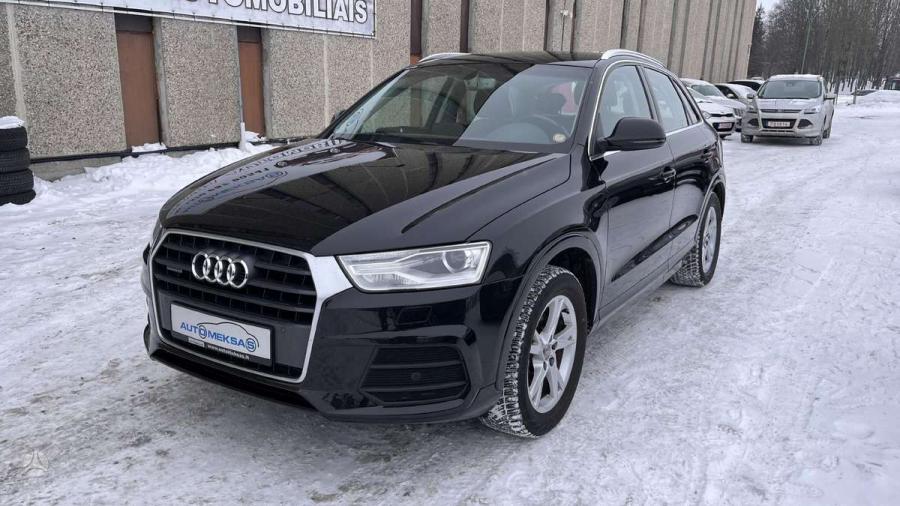 Black Audi Q3 2016 in Klaipeda, with an engine capacity of 1.98 L and mileage of 160 thousand km for 15800 €, photo 3 on AUTOMOTO.COM.LV
