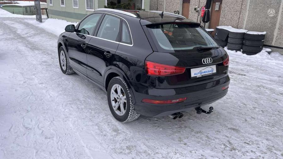 Black Audi Q3 2016 in Klaipeda, with an engine capacity of 1.98 L and mileage of 160 thousand km for 15800 €, photo 4 on AUTOMOTO.COM.LV