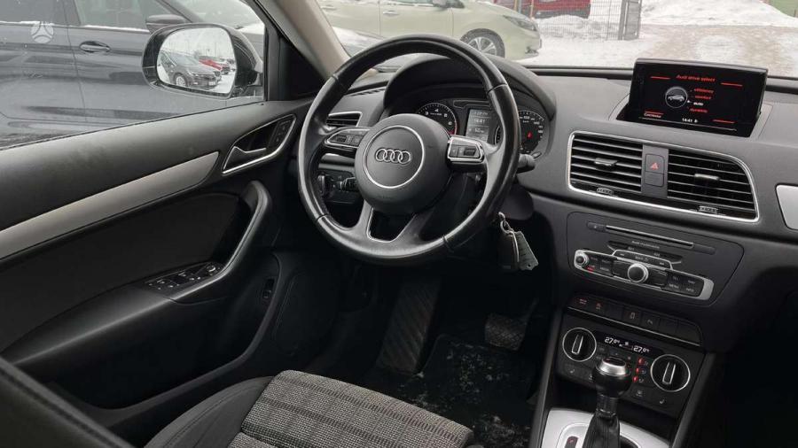 Black Audi Q3 2016 in Klaipeda, with an engine capacity of 1.98 L and mileage of 160 thousand km for 15800 €, photo 20 on AUTOMOTO.COM.LV
