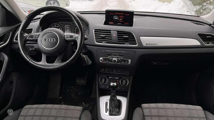 Black Audi Q3 2016 in Klaipeda, with an engine capacity of 1.98 L and mileage of 160 thousand km for 15800 €, photo 21 on AUTOMOTO.COM.LV