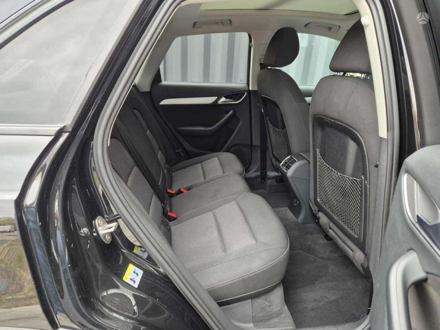 Black Audi Q3 2016 in Vilnius, with an engine capacity of 1.97 L and mileage of 197 thousand km for 13500 €, photo 6 on AUTOMOTO.COM.LV