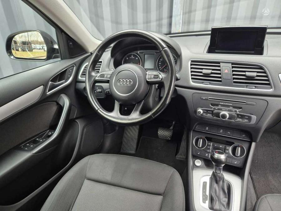Black Audi Q3 2016 in Vilnius, with an engine capacity of 1.97 L and mileage of 197 thousand km for 13500 €, photo 7 on AUTOMOTO.COM.LV