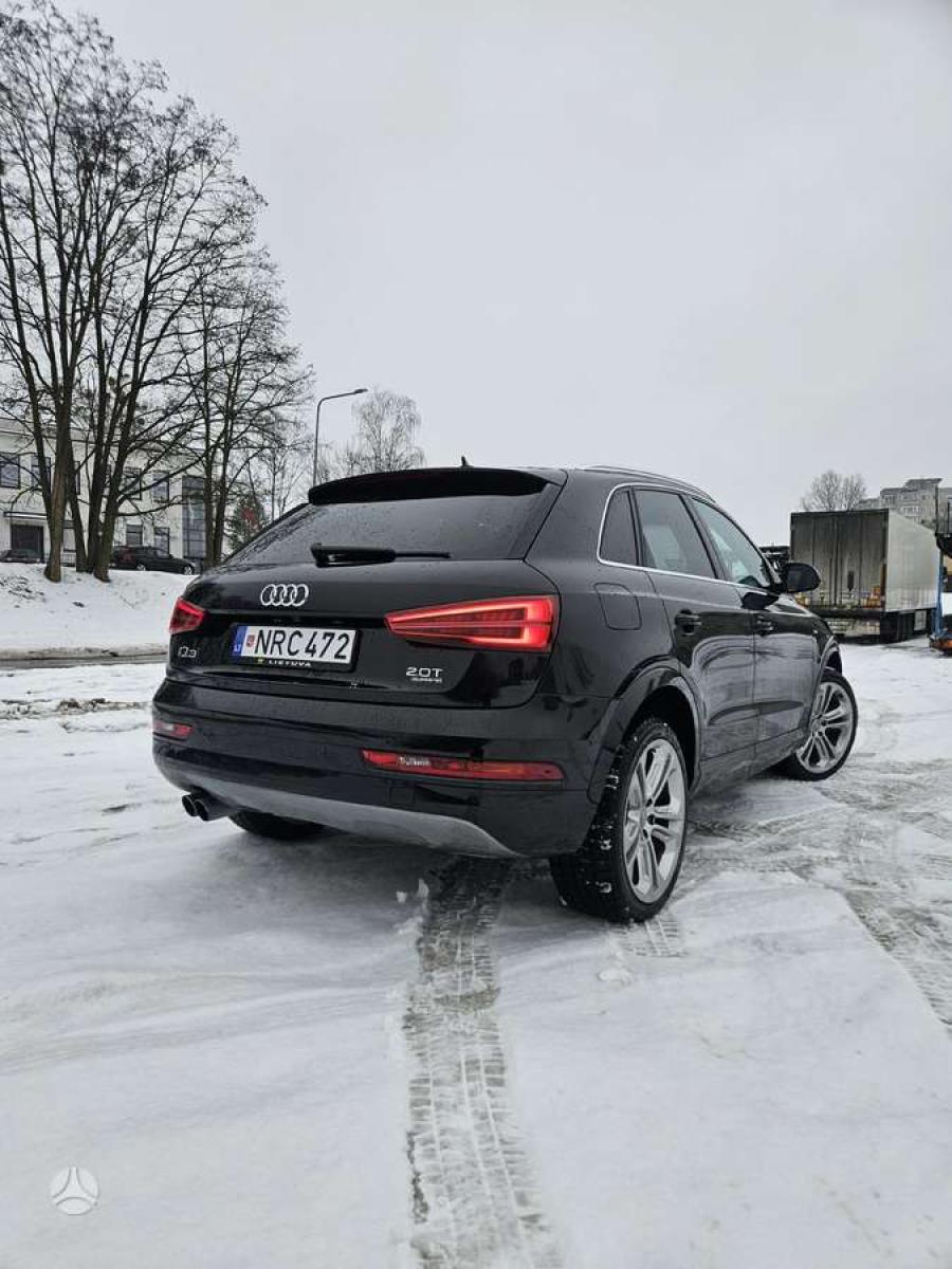 Melns Audi Q3 2016 Kauņa, ar dzinēja tilpumu 1.98 L un nobraukumu 126 tūkst. km par 16500 €, foto 4 vietnē AUTOMOTO.COM.LV