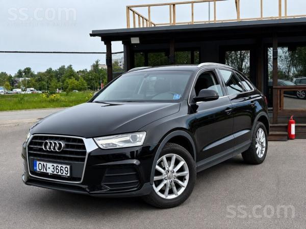 Black Audi Q3 2016 in Riga, with an engine capacity of 2.00 L and mileage of 202 thousand km for 13500 €, photo 2 on AUTOMOTO.COM.LV