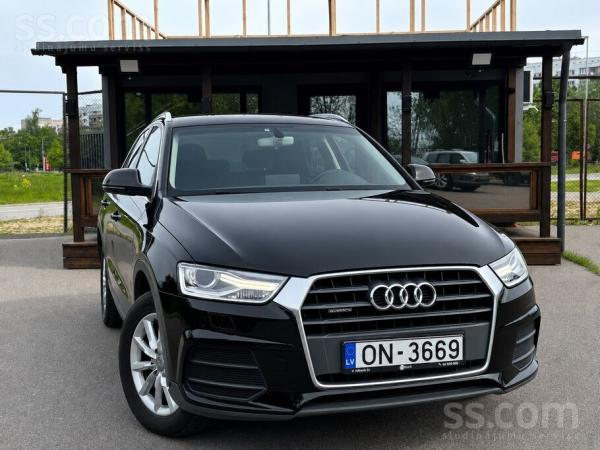 Black Audi Q3 2016 in Riga, with an engine capacity of 2.00 L and mileage of 202 thousand km for 13500 €, photo 4 on AUTOMOTO.COM.LV