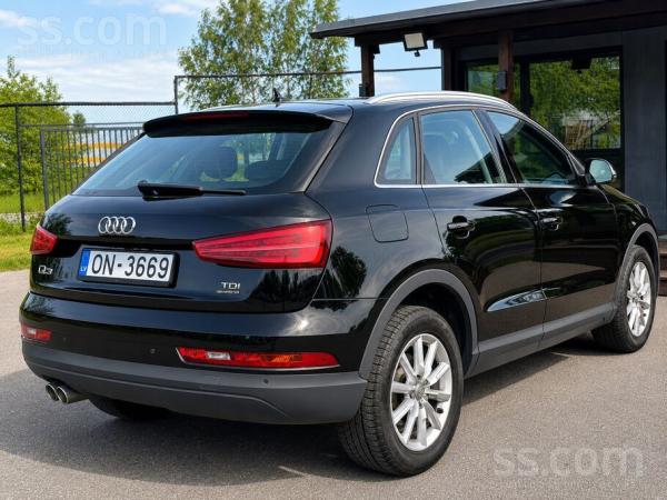 Black Audi Q3 2016 in Riga, with an engine capacity of 2.00 L and mileage of 202 thousand km for 13500 €, photo 7 on AUTOMOTO.COM.LV
