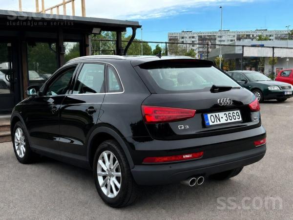 Black Audi Q3 2016 in Riga, with an engine capacity of 2.00 L and mileage of 202 thousand km for 13500 €, photo 8 on AUTOMOTO.COM.LV
