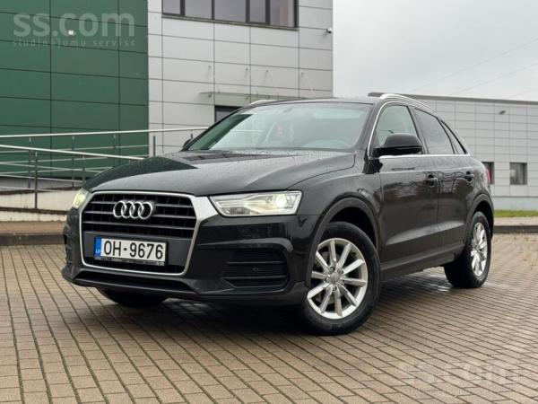 Black Audi Q3 2016 in Tukums, with an engine capacity of 2.00 L and mileage of 320 thousand km for 12400 €, photo 4 on AUTOMOTO.COM.LV