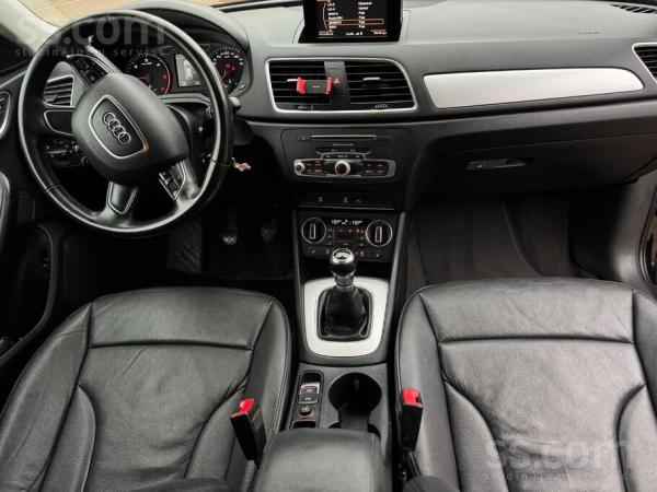Black Audi Q3 2016 in Tukums, with an engine capacity of 2.00 L and mileage of 320 thousand km for 12400 €, photo 9 on AUTOMOTO.COM.LV