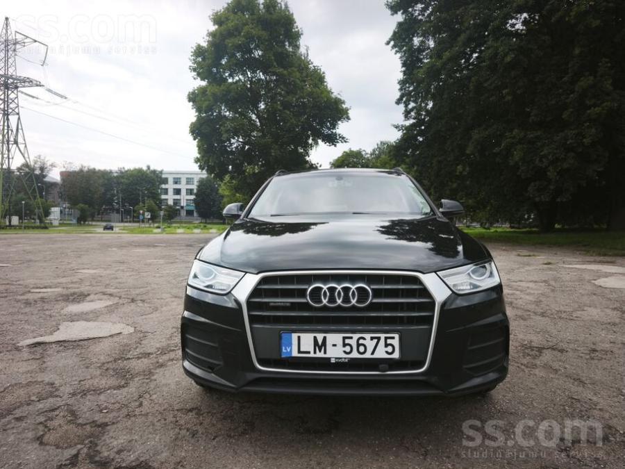 Black Audi Q3 2016 in Riga, with an engine capacity of 2.00 L and mileage of 200 thousand km for 14200 €, photo 4 on AUTOMOTO.COM.LV