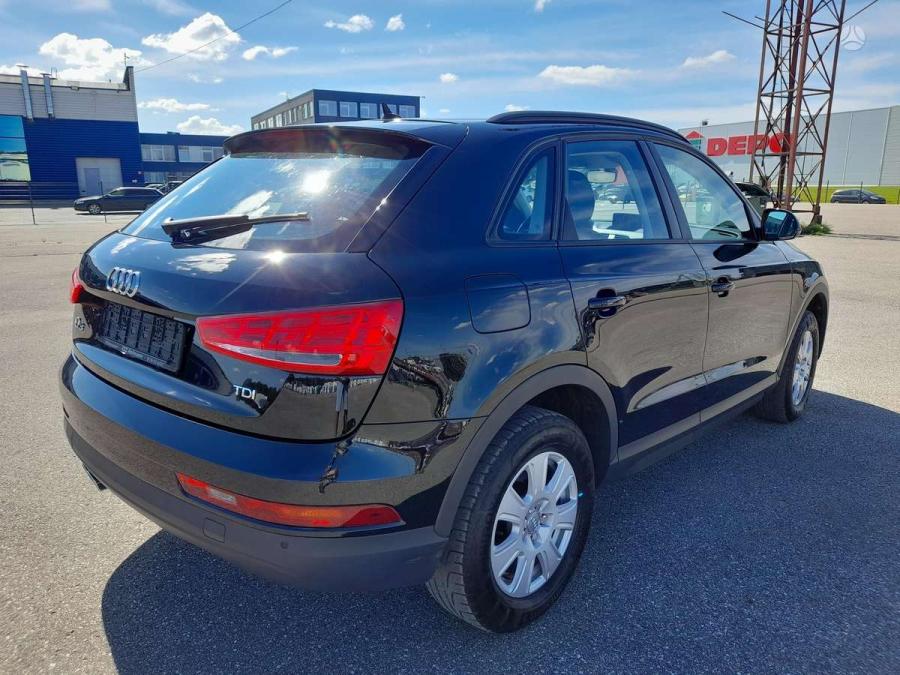 Black Audi Q3 2016 in Kaunas, with an engine capacity of 2.00 L and mileage of 218 thousand km for 11950 €, photo 14 on AUTOMOTO.COM.LV