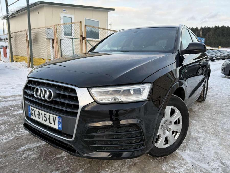 Black Audi Q3 2017 in Vilnius, with an engine capacity of 1.97 L and mileage of 170 thousand km for 14300 €, photo 1 on AUTOMOTO.COM.LV