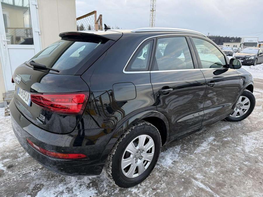 Black Audi Q3 2017 in Vilnius, with an engine capacity of 1.97 L and mileage of 170 thousand km for 14300 €, photo 6 on AUTOMOTO.COM.LV