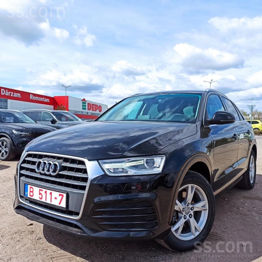 Black Audi Q3 2017 in Daugavpils, with an engine capacity of 1.40 L and mileage of 0 thousand km for 15400 €, photo 1 on AUTOMOTO.COM.LV
