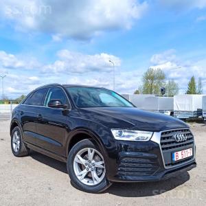 Black Audi Q3 2017 in Daugavpils, with an engine capacity of 1.40 L and mileage of 0 thousand km for 15400 €, photo 3 on AUTOMOTO.COM.LV