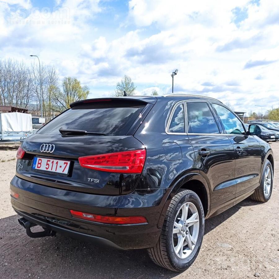 Black Audi Q3 2017 in Daugavpils, with an engine capacity of 1.40 L and mileage of 0 thousand km for 15400 €, photo 6 on AUTOMOTO.COM.LV