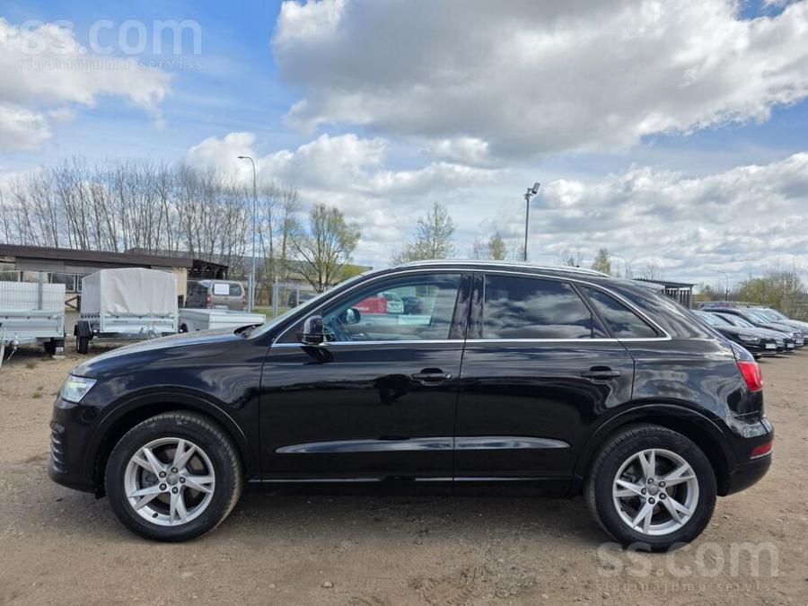 Black Audi Q3 2017 in Daugavpils, with an engine capacity of 1.40 L and mileage of 0 thousand km for 15400 €, photo 9 on AUTOMOTO.COM.LV