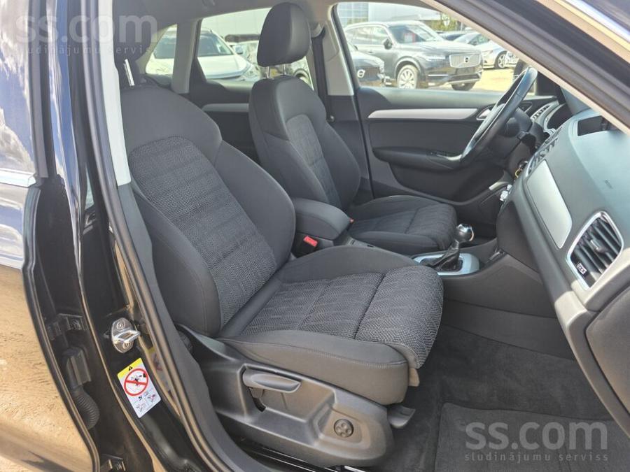 Black Audi Q3 2017 in Daugavpils, with an engine capacity of 1.40 L and mileage of 0 thousand km for 15400 €, photo 14 on AUTOMOTO.COM.LV