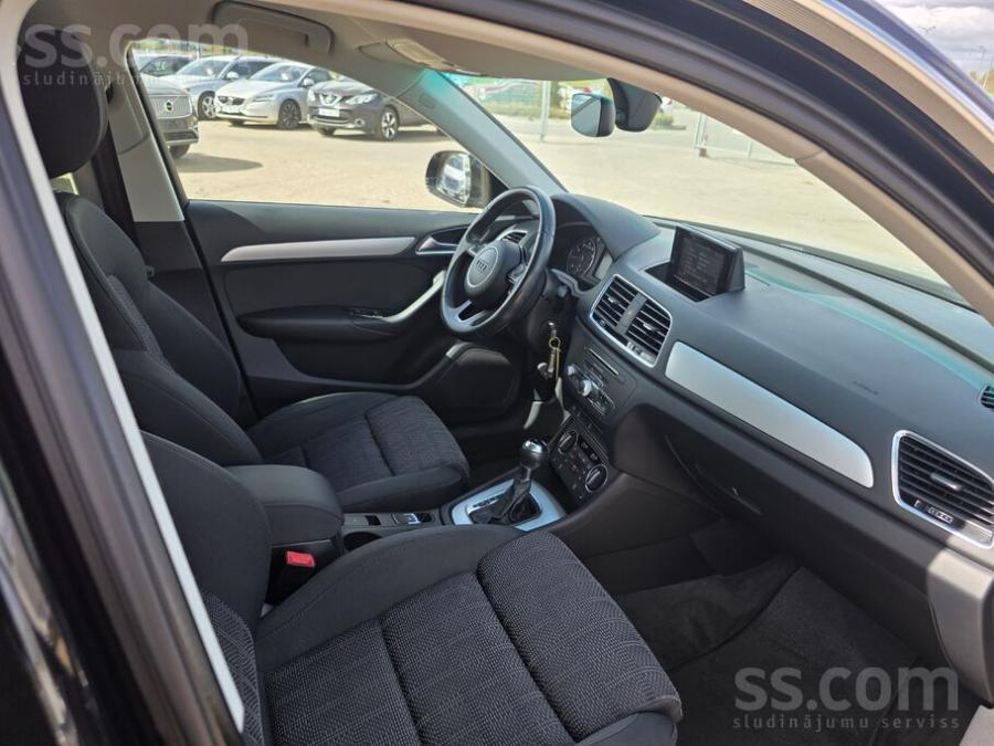 Black Audi Q3 2017 in Daugavpils, with an engine capacity of 1.40 L and mileage of 0 thousand km for 15400 €, photo 15 on AUTOMOTO.COM.LV