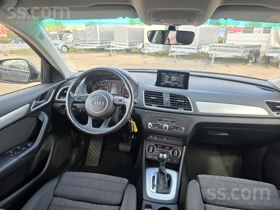 Black Audi Q3 2017 in Daugavpils, with an engine capacity of 1.40 L and mileage of 0 thousand km for 15400 €, photo 16 on AUTOMOTO.COM.LV
