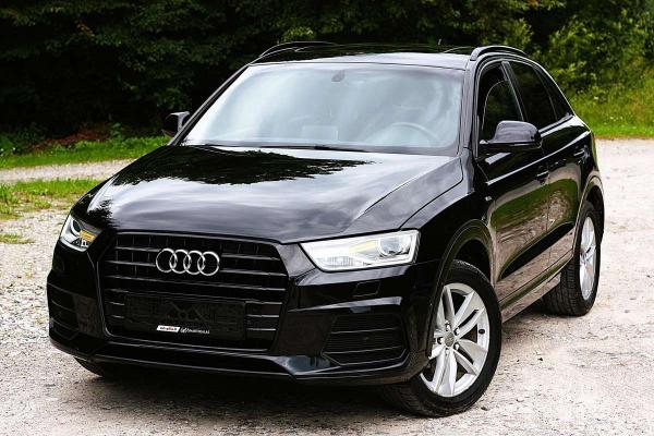 Black Audi Q3 2017 in Kretinga, with an engine capacity of 2.00 L and mileage of 150 thousand km for 15999 €, photo 4 on AUTOMOTO.COM.LV
