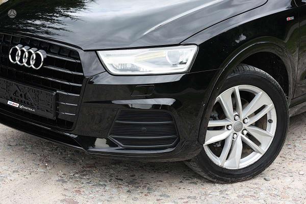 Black Audi Q3 2017 in Kretinga, with an engine capacity of 2.00 L and mileage of 150 thousand km for 15999 €, photo 7 on AUTOMOTO.COM.LV
