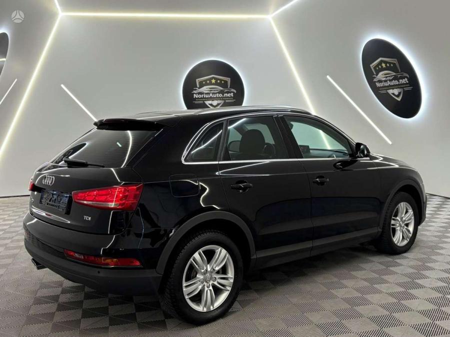 Black Audi Q3 2017 in Marijampole, with an engine capacity of 1.97 L and mileage of 212 thousand km for 11350 €, photo 7 on AUTOMOTO.COM.LV