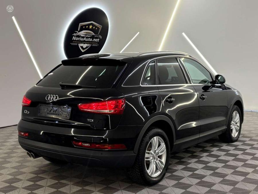 Black Audi Q3 2017 in Marijampole, with an engine capacity of 1.97 L and mileage of 212 thousand km for 11350 €, photo 27 on AUTOMOTO.COM.LV