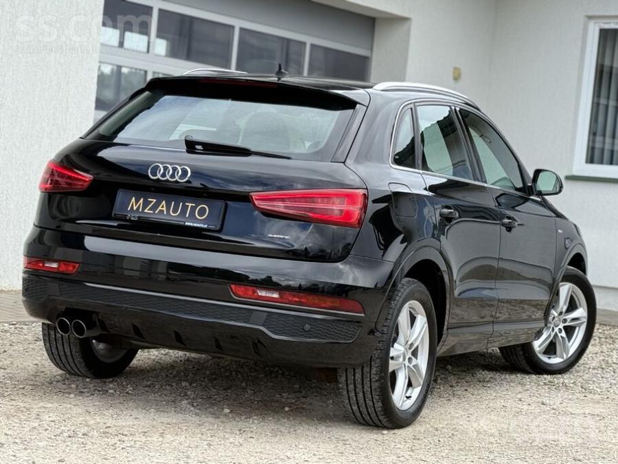Black Audi Q3 2017 in Tukums, with an engine capacity of 2.00 L and mileage of 206 thousand km for 14999 €, photo 5 on AUTOMOTO.COM.LV