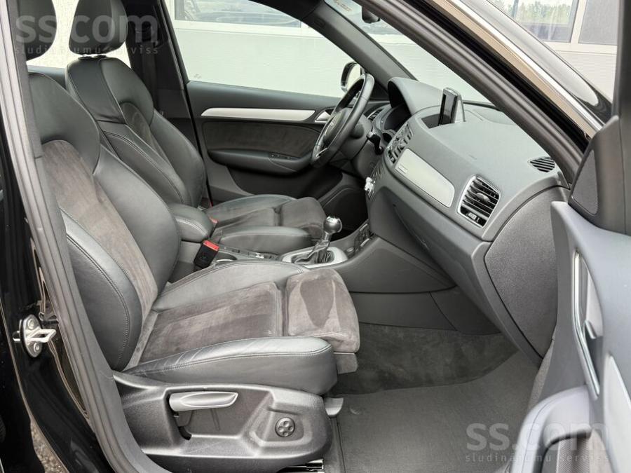Black Audi Q3 2017 in Tukums, with an engine capacity of 2.00 L and mileage of 206 thousand km for 14999 €, photo 8 on AUTOMOTO.COM.LV