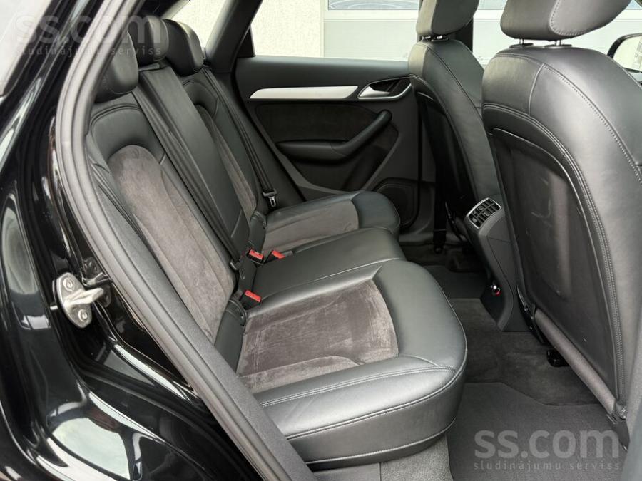 Black Audi Q3 2017 in Tukums, with an engine capacity of 2.00 L and mileage of 206 thousand km for 14999 €, photo 10 on AUTOMOTO.COM.LV