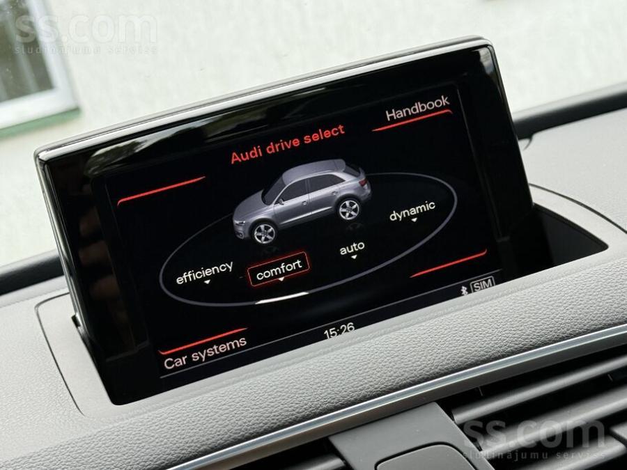 Black Audi Q3 2017 in Tukums, with an engine capacity of 2.00 L and mileage of 206 thousand km for 14999 €, photo 16 on AUTOMOTO.COM.LV