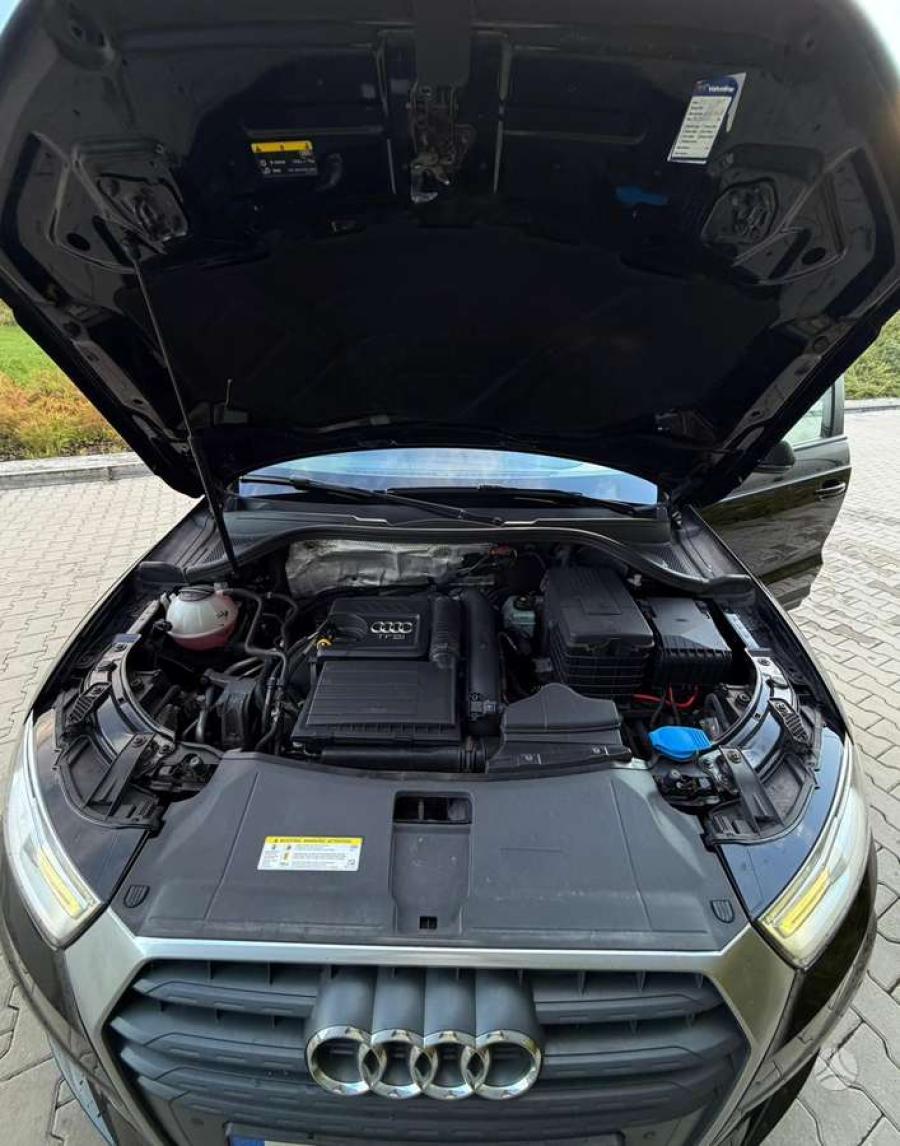Black Audi Q3 2017 in Vilnius, with an engine capacity of 1.40 L and mileage of 164 thousand km for 12500 €, photo 24 on AUTOMOTO.COM.LV