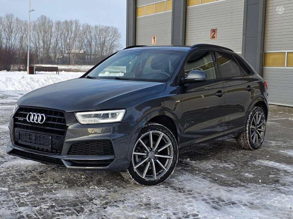 Black Audi Q3 2018 in Kretinga, with an engine capacity of 1.98 L and mileage of 95 thousand km for 16900 €, photo 2 on AUTOMOTO.COM.LV
