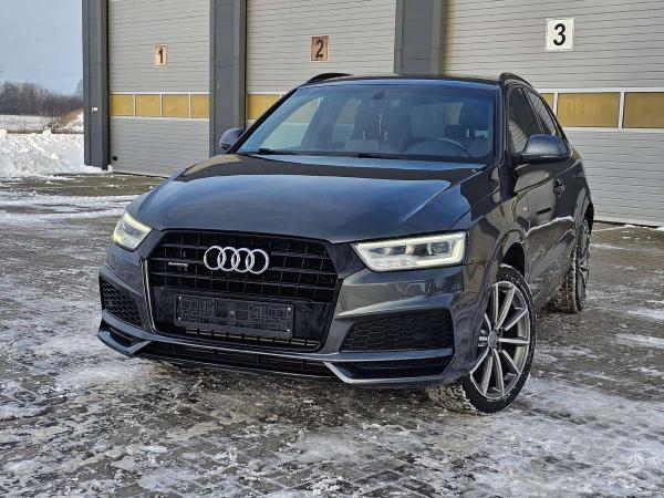 Black Audi Q3 2018 in Kretinga, with an engine capacity of 1.98 L and mileage of 95 thousand km for 16900 €, photo 4 on AUTOMOTO.COM.LV