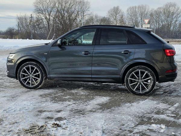 Black Audi Q3 2018 in Kretinga, with an engine capacity of 1.98 L and mileage of 95 thousand km for 16900 €, photo 6 on AUTOMOTO.COM.LV