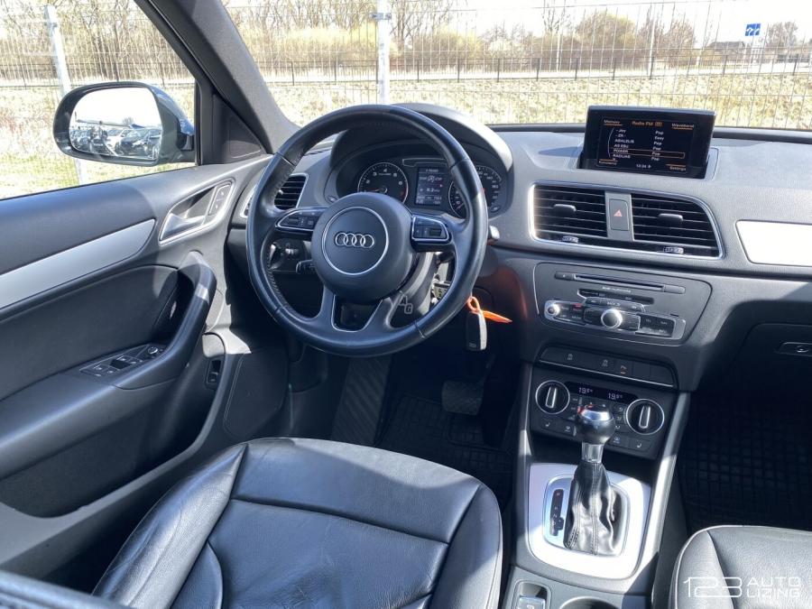 Black Audi Q3 2018 in Taurage, with an engine capacity of 1.40 L and mileage of 208 thousand km for 14990 €, photo 14 on AUTOMOTO.COM.LV
