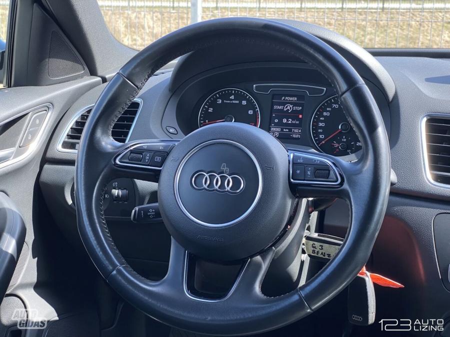 Black Audi Q3 2018 in Taurage, with an engine capacity of 1.40 L and mileage of 208 thousand km for 14990 €, photo 16 on AUTOMOTO.COM.LV