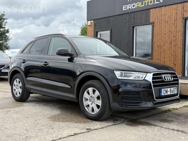 Melns Audi Q3 2018 Rīga, ar dzinēja tilpumu 2.00 L un nobraukumu 241 tūkst. km par 14490 €, foto  vietnē AUTOMOTO.COM.LV