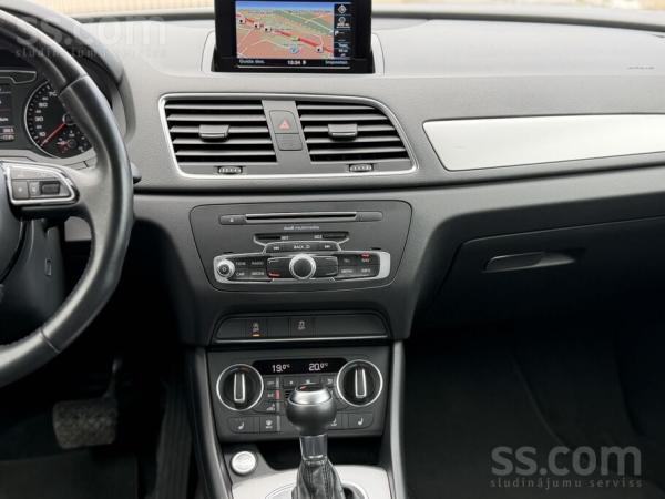 Black Audi Q3 2018 in Riga, with an engine capacity of 2.00 L and mileage of 241 thousand km for 14490 €, photo 9 on AUTOMOTO.COM.LV