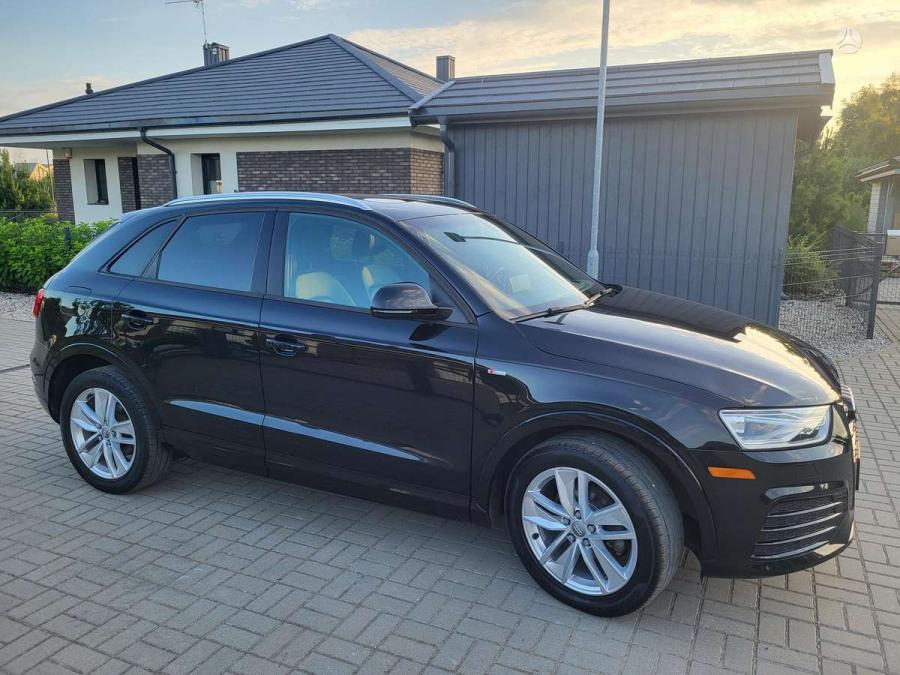 Black Audi Q3 2018 in Palanga, with an engine capacity of 1.98 L and mileage of 170 thousand km for 14300 €, photo 4 on AUTOMOTO.COM.LV