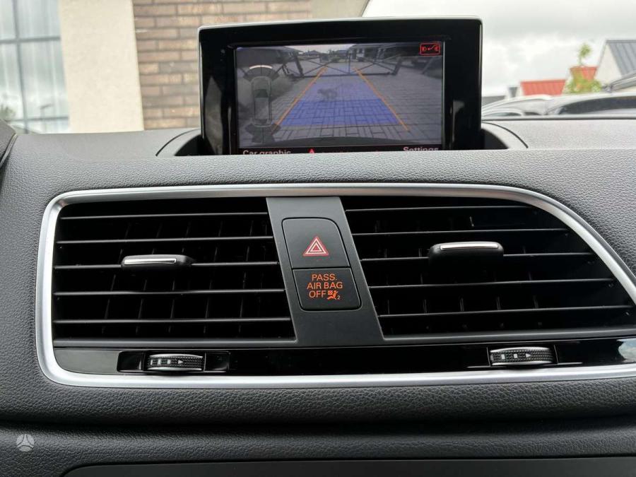 Black Audi Q3 2018 in Palanga, with an engine capacity of 1.98 L and mileage of 170 thousand km for 14300 €, photo 8 on AUTOMOTO.COM.LV