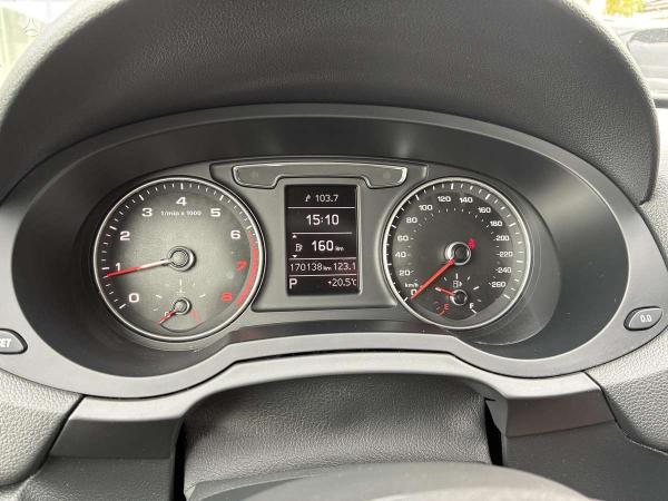 Black Audi Q3 2018 in Palanga, with an engine capacity of 1.98 L and mileage of 170 thousand km for 14300 €, photo 8 on AUTOMOTO.COM.LV