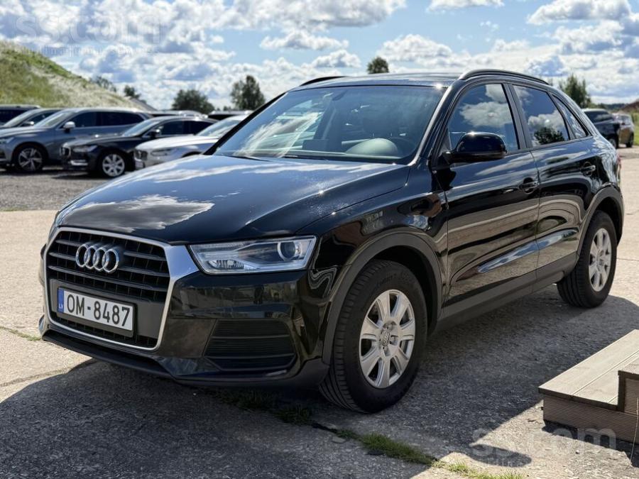 Black Audi Q3 2018 in Riga, with an engine capacity of 2.00 L and mileage of 241 thousand km for 13900 €, photo 4 on AUTOMOTO.COM.LV