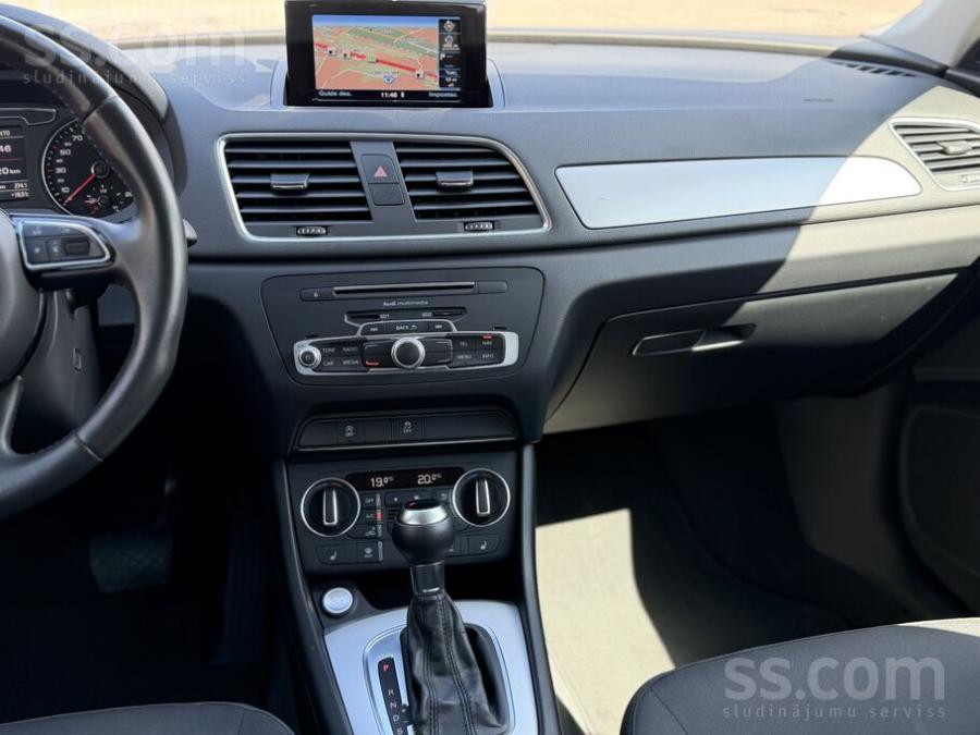 Black Audi Q3 2018 in Riga, with an engine capacity of 2.00 L and mileage of 241 thousand km for 13900 €, photo 10 on AUTOMOTO.COM.LV