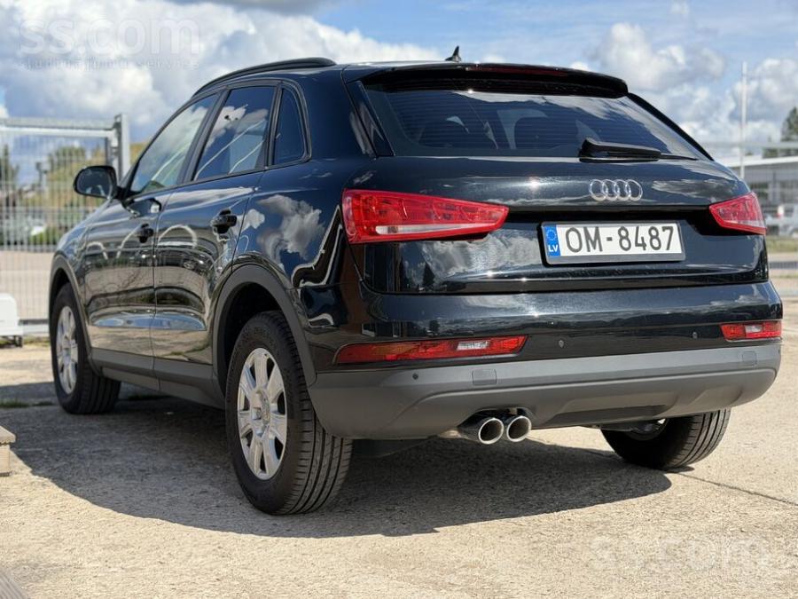 Black Audi Q3 2018 in Riga, with an engine capacity of 2.00 L and mileage of 241 thousand km for 13900 €, photo 17 on AUTOMOTO.COM.LV