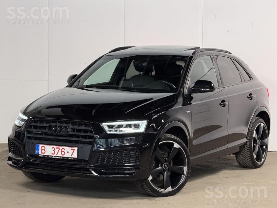 Black Audi Q3 2018 in Jurmala, with an engine capacity of 2.00 L and mileage of 186 thousand km for 16950 €, photo 1 on AUTOMOTO.COM.LV